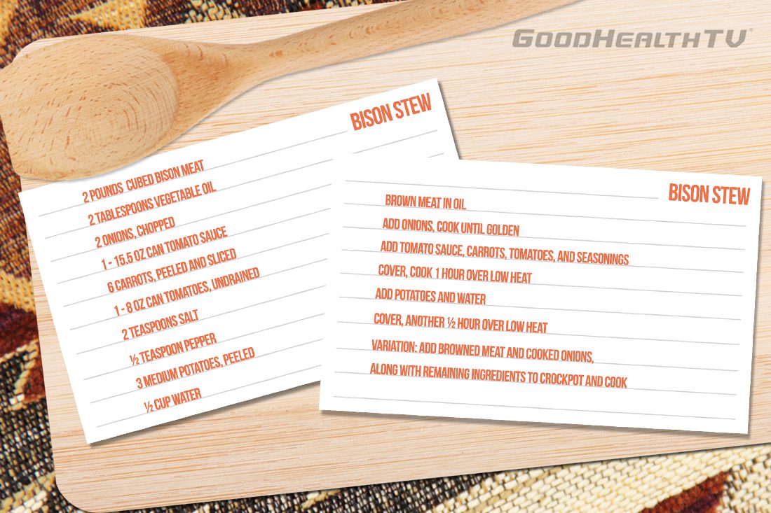 Bison Stew – Cooking with Commods - Native Reach